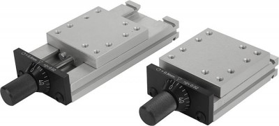 Tables de guidage à queue d'aronde avec vis micrométrique norelem ...
